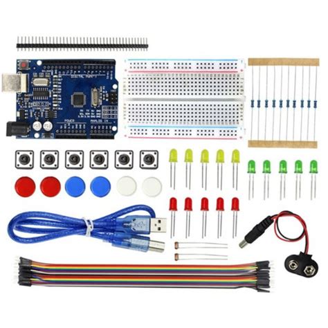 jual starter kit arduino uno start ter breadboard led sensor ldr cahaya