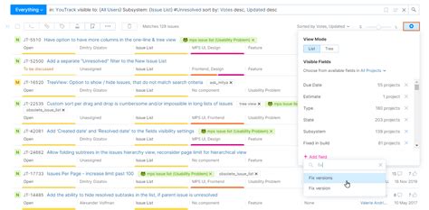 The Issues List YouTrack Cloud