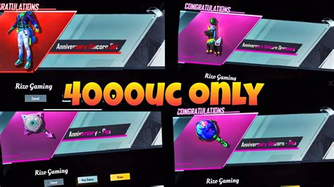 4000 Uc For 5th Anniversary Crate Opening 🔥 Pubg Mobile Rizo Pubg 🔥