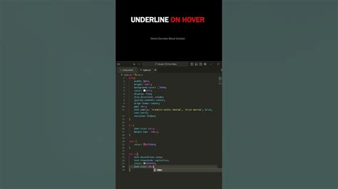 Css Hover Effect Underline Animation For Navigation Links Youtube