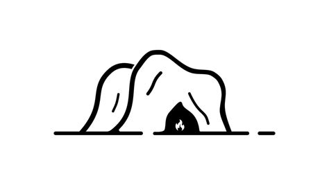 Cave Symbol Black Isolated Silhouette 60455490 Vector Art At Vecteezy