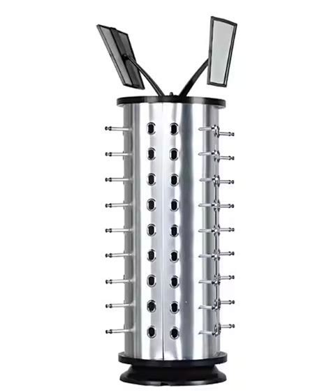 Eyeglass Display Rack Sunglass Shelf Metal Frame Durable Rotating Flood