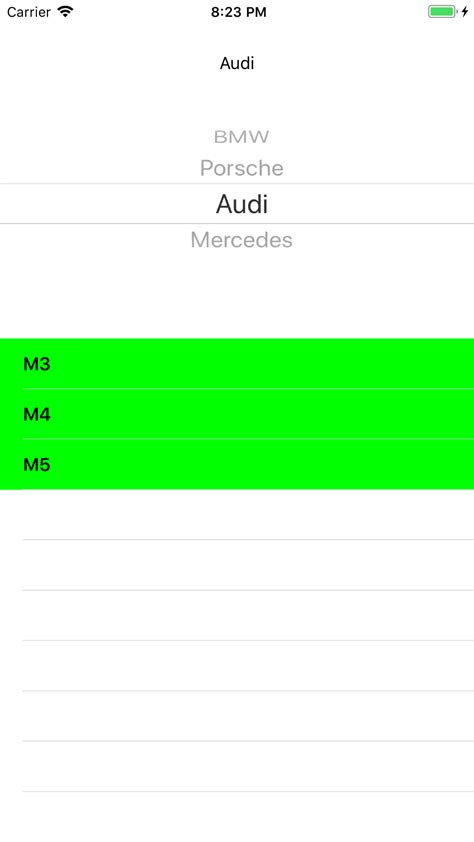 Ios Swift Dictionary Uipickerview Key And Uitableview Value