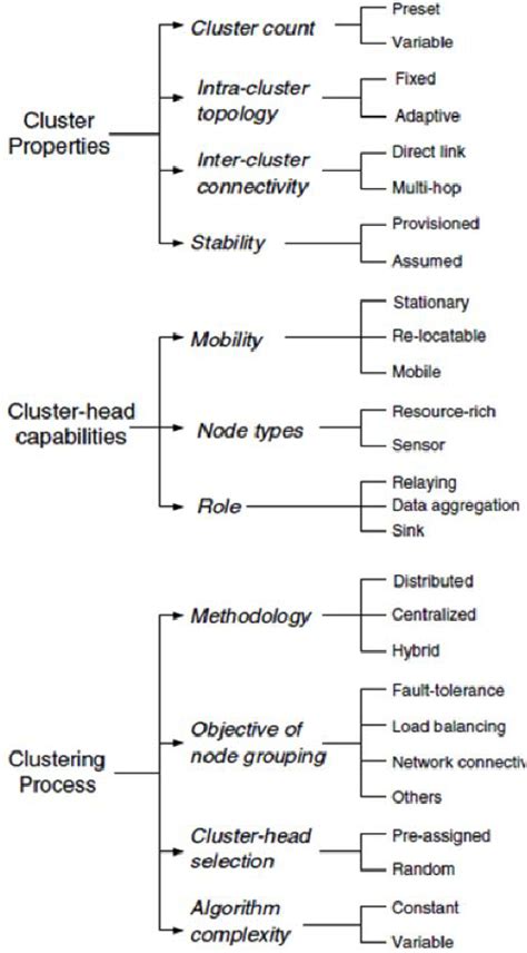 Cluster Properties Clusterhead Capabilities And Clustering Process