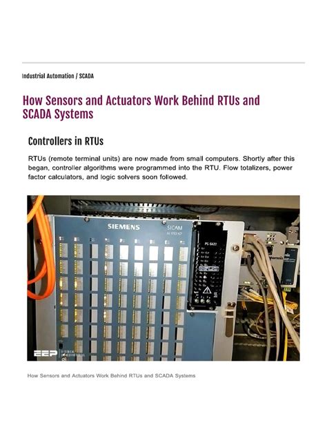 How Sensors And Actuators Work Behind Rtus And Scada Systems Pdf