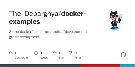 github the debarghya docker examples some dockerfiles for production