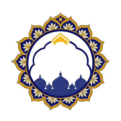 Mughal Garden Frame Vector Illustration Premium Ai Generated Vector