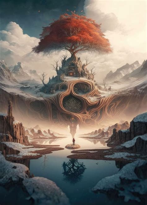 Heaven Tree Of Life Poster Picture Metal Print Paint By Digital Arts Central Displate