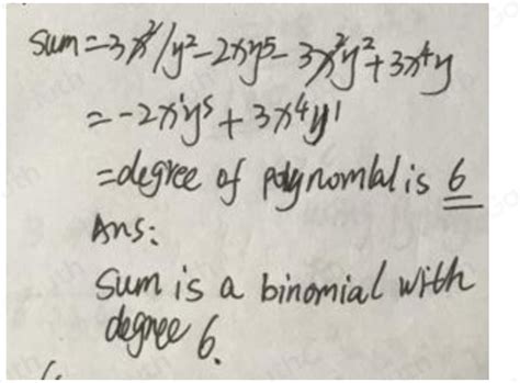 solved what is true about the completely simplified sum of the polynomials 3x 2y 2 2xy 5 and