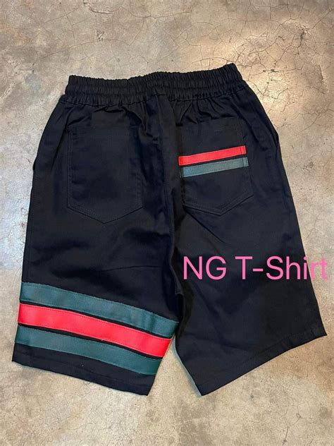 กางเกงยีนส์ขาสั้น แถบสี ผ้ายืด ฟรีไซส์ รอบเอว 26 44 นิ้ว กางเกงผู้ชาย เอวยางยืด แถบหนัง