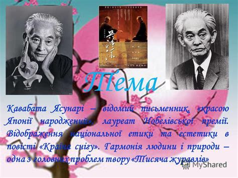 Презентация на тему: "Тема Кавабата Ясунарі – відомий письменник ...