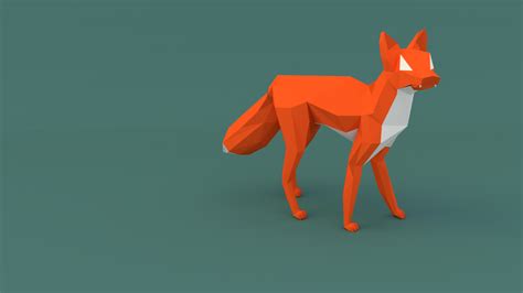 Low Poly Fox — Polycount