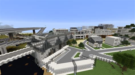 【minecraft】全体地図と街紹介 Minecraft街発展にっき