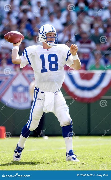 Peyton Manning Indianapolis Colts Editorial Photography Image Of