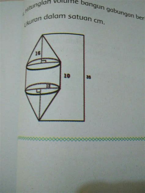 Volume Gabungan Kerucut Dan Tabung