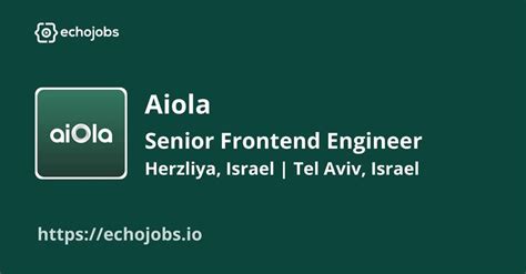 Hiring Senior Frontend Engineer Herzliya Israel Tel Aviv Israel React Typescript Aws Azure