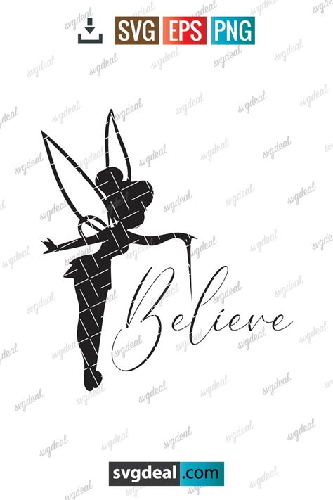 Free Tinkerbell Believe Svg
