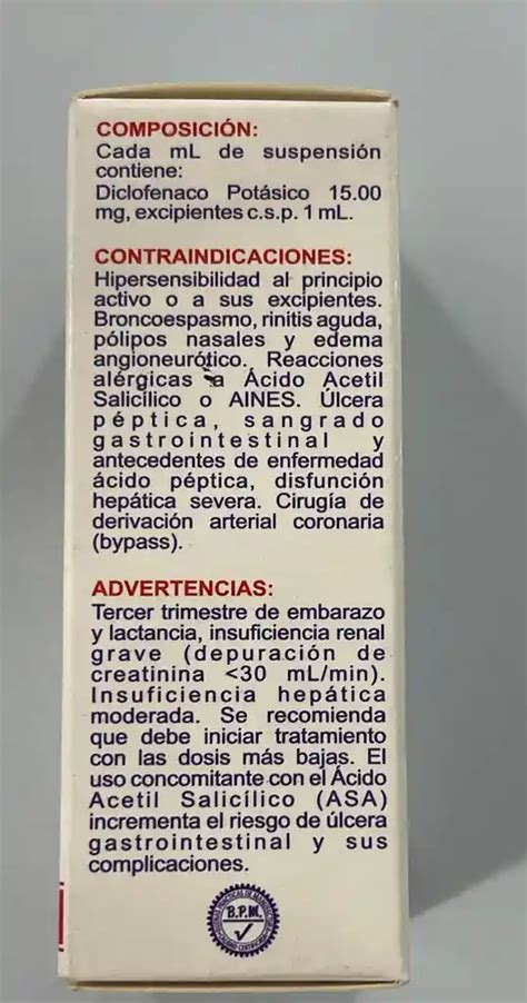 Alen Diclofenaco Gotas Por 15ml Biochem Rappi