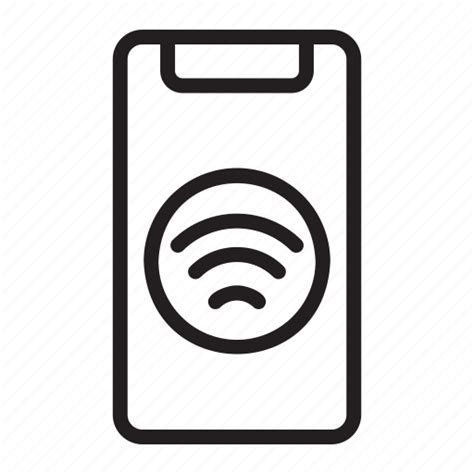Mobile Phone Wifi Connection Cellphone Icon Download On Iconfinder