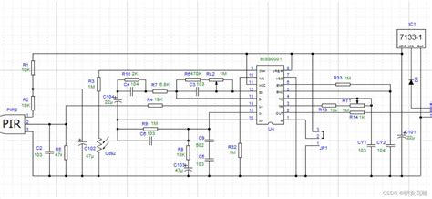 【雕爷学编程】arduino动手做（66） Hc Sr501热释电传感器模块3热释电传感器sr501电路图 Csdn博客