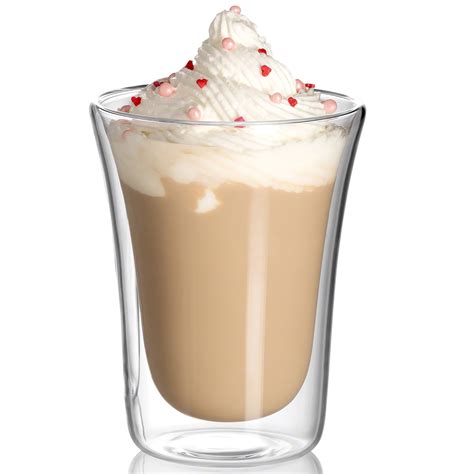 Jecobi Double Wall Glass 10oz Coffee Mug Tea Cups Set Of 2 Walmart