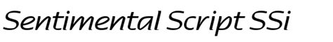 Sentimental Script Ssi Font