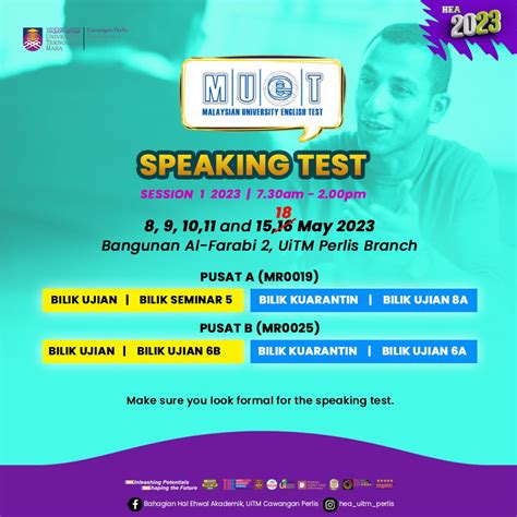 Muet Speaking Test Session 1 2023