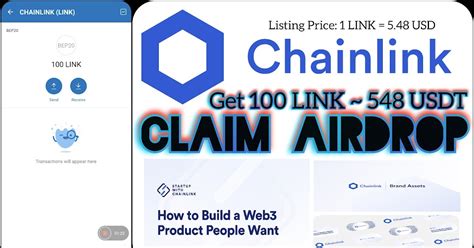 Airdrop Free Claim 100 LINK CHAINLINK Token 548 USDT