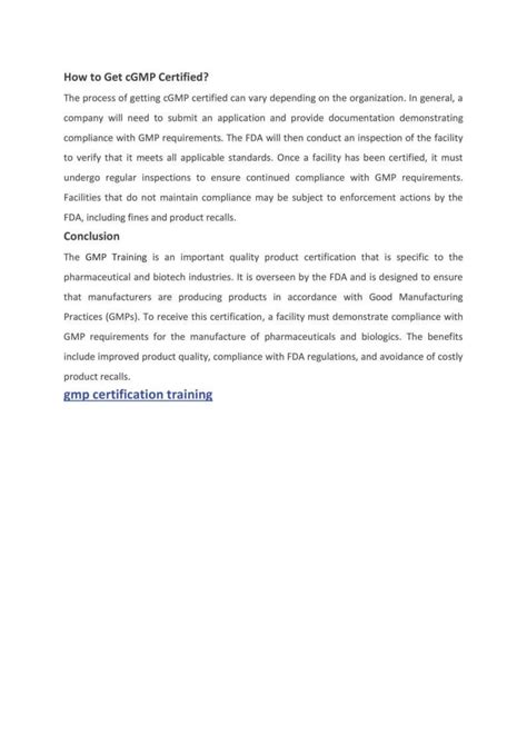 Gmp Training Pdf
