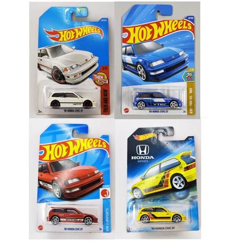 Hot Wheels 1990 Honda Civic Ef Shopee Malaysia