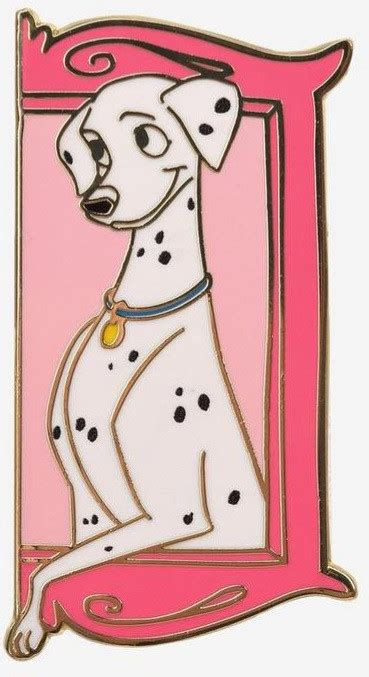 72515 Pongo And Perdita Frame Pin Set Perdita Only Boxlunch