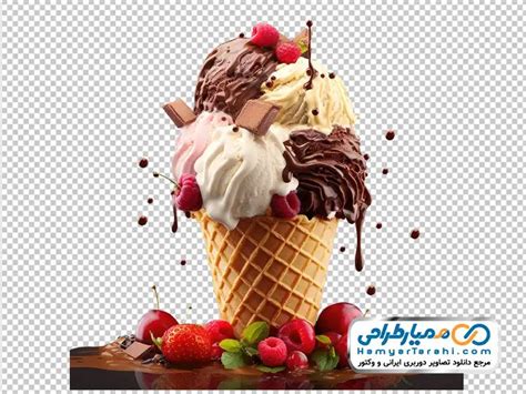 تصویر با کیفیت بستنی قیفی 02281978 همیار طراحی