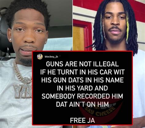 SAY CHEESE On Twitter BlocboyJB Defends Ja Morant If He Turnt