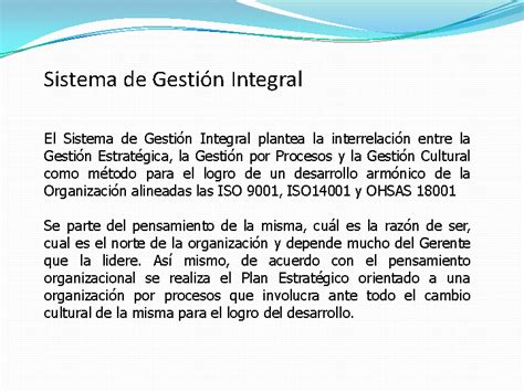 Sistemas De Gestión Integral Powerpoint Página 2