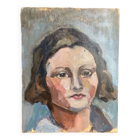 Tableau Portrait De Femme 32x25 Selency