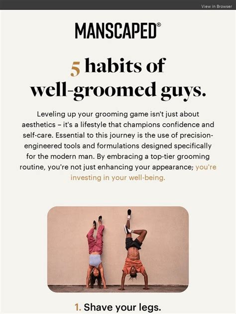 Manscaped 5 Essential Grooming Habits For Every Man Milled