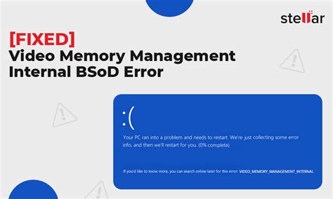 How To Fix Video Memory Management Internal Error