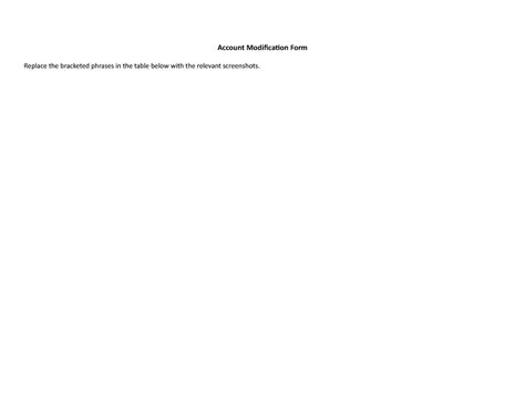 Cyb 230 Project 1 Account Modification Form Replace The Bracketed