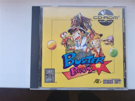 Buster Bros Item And Manual Only Turbografx Cd
