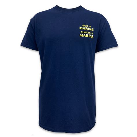 Marines Once A Marine Always A Marine Eagle T Shirt Navy