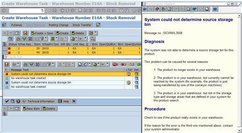 Solved System Could Not Determine Source Storage Bin Mess Sap