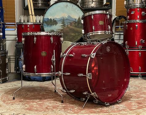 70s Gretsch Usa Rosewood Drum Set 13 16 22 Reverb