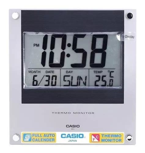 Reloj De Pared Casio Digital Id11 Cuotas Sin Interés