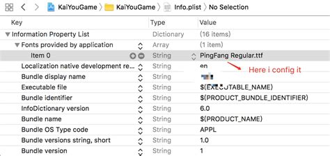 Ios I Add The Fonts Success But In Attributes Inspector I Can Not