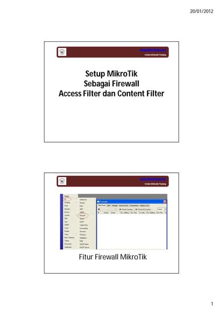 Pengenalan Fungsi Chain Pada Firewall Filter Rule Ppt