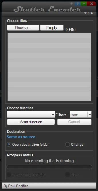 Shutter Encoder описание скриншоты цены и ссылка на скачивание