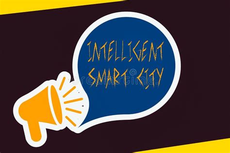 Handwriting Text Intelligent Smart City Concept Meaning Urban