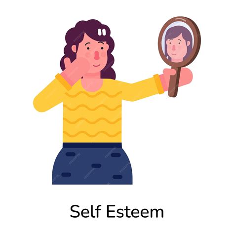 Premium Vector Customizable Flat Icon Depicting Self Esteem