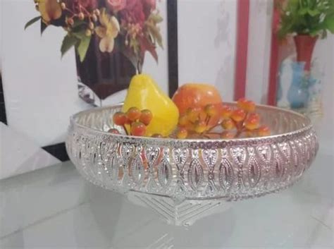 Length 8 Inch German Silver Tray Size 7x7 Inch At ₹ 450piece In