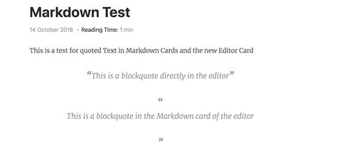 Markdown Card And New Editor Render Differently Issue